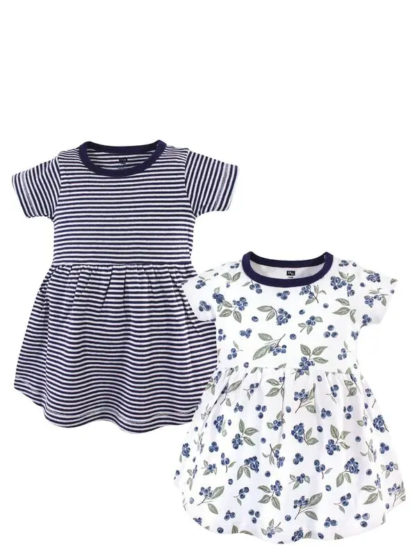 HUDSON BABY 2-pack Printed Cotton Dress - Blueberries