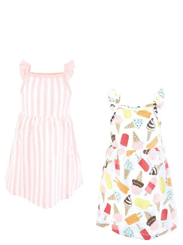 HUDSON BABY Sleeveless Dress Set 2-pack - Ice Cream And Popsicles