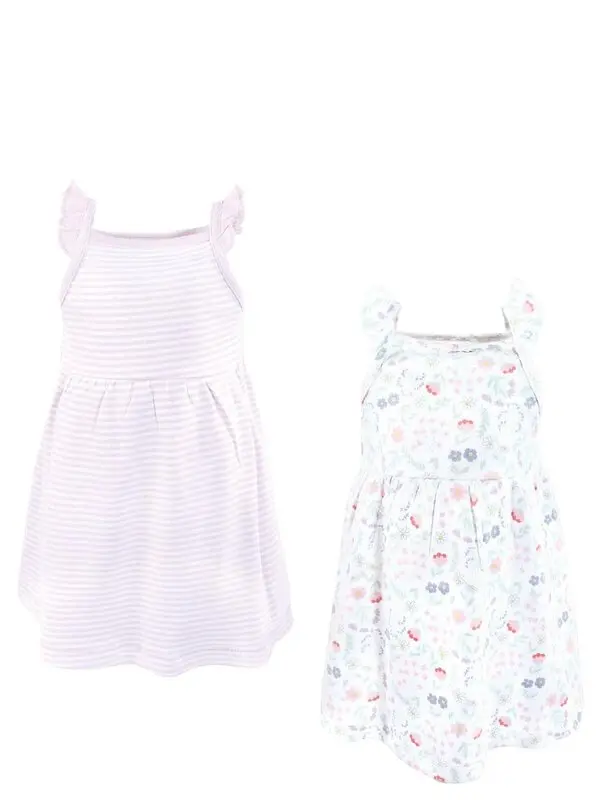 HUDSON BABY Sleeveless Dress Set 2-pack - Lilac Garden