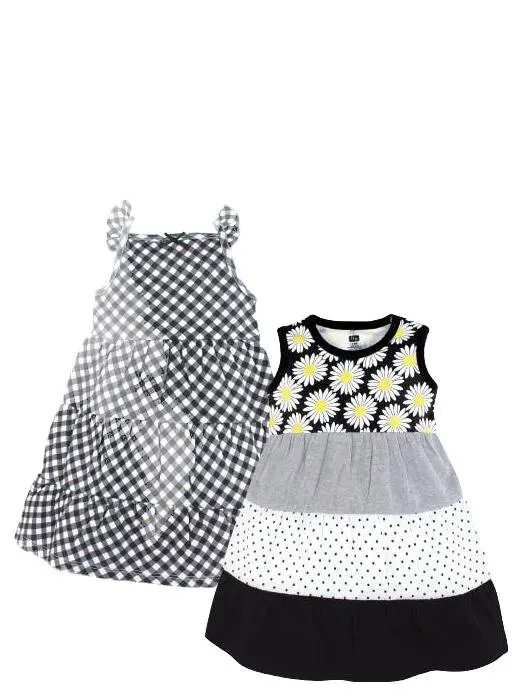 HUDSON BABY Two-pack Printed Dress Set - Black Daisy