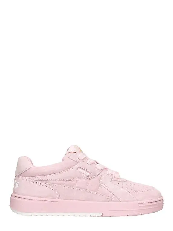 Palm Angels University Logo Suede Low-top Sneakers - Pink