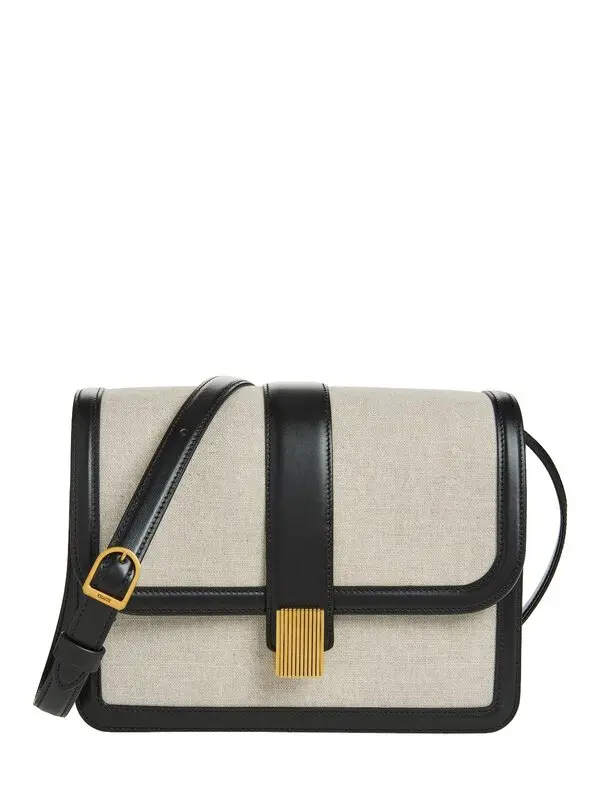 Khaite Blake Crossbody Bag - Black/natural