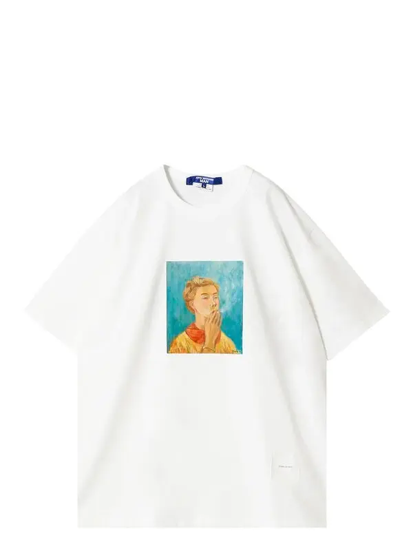Junya Watanabe Portrait Print T-shirt - White