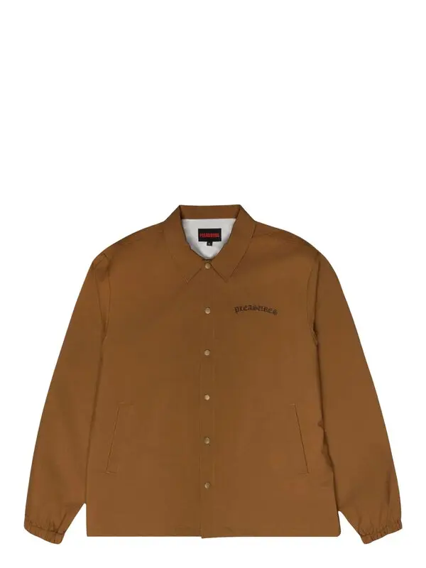 PLEASURES Neural Coach Jacket - Brown