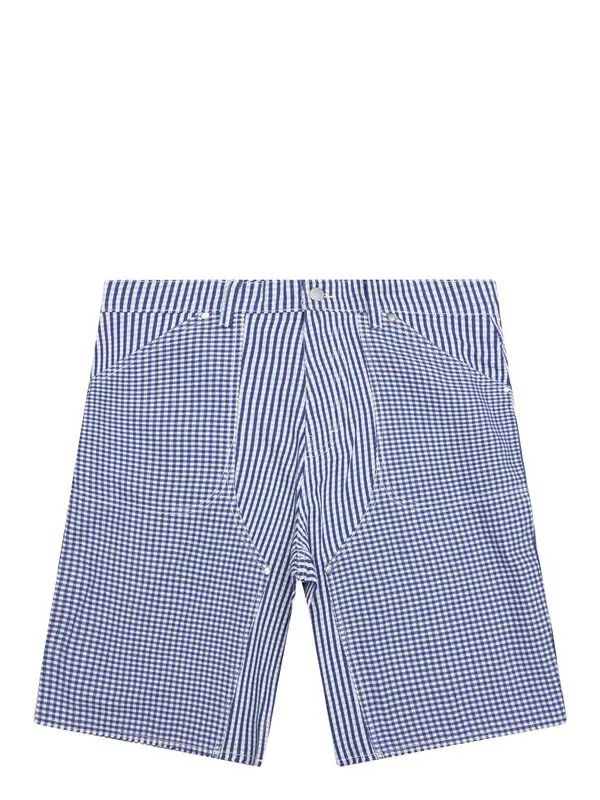 PLEASURES Ultra Plaid Shorts - Blue