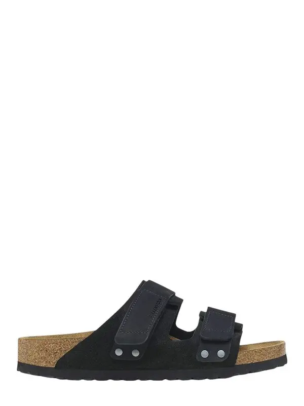 BIRKENSTOCK Uji Suede Sandals - Black