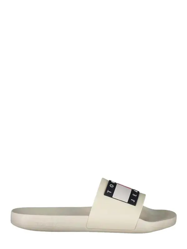 Tommy Hilfiger Logo Patch Slides - Neutrals
