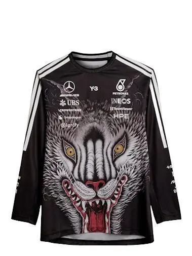 Adidas X Y3 Mercedes Driver Longsleeve Jersey - Black
