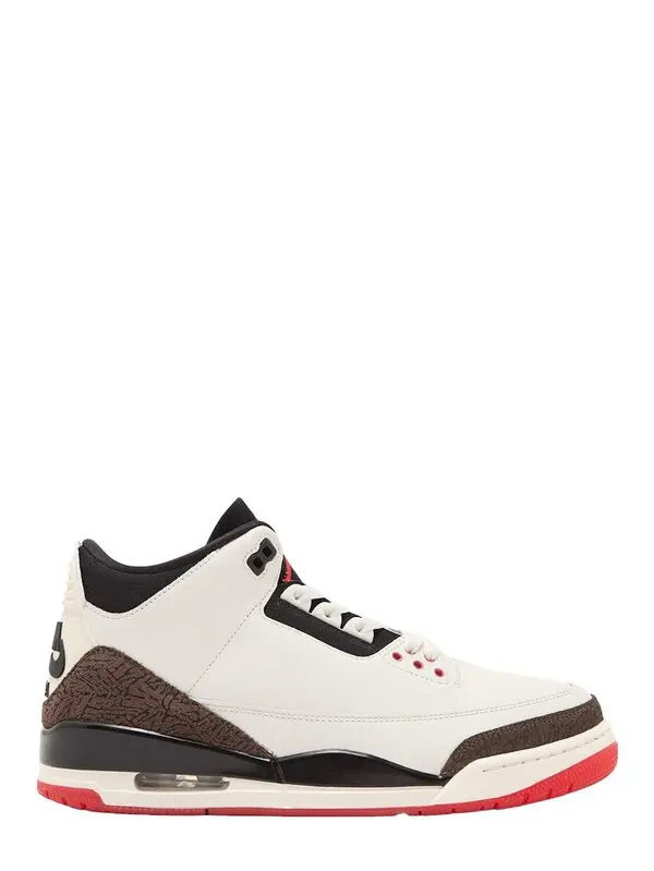 JORDAN 3 Retro Sneakers - Sail/black/university Red