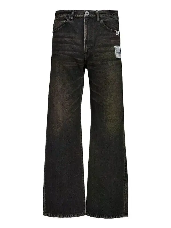 Mihara Yasuhiro Faded Flared Jeans - Black