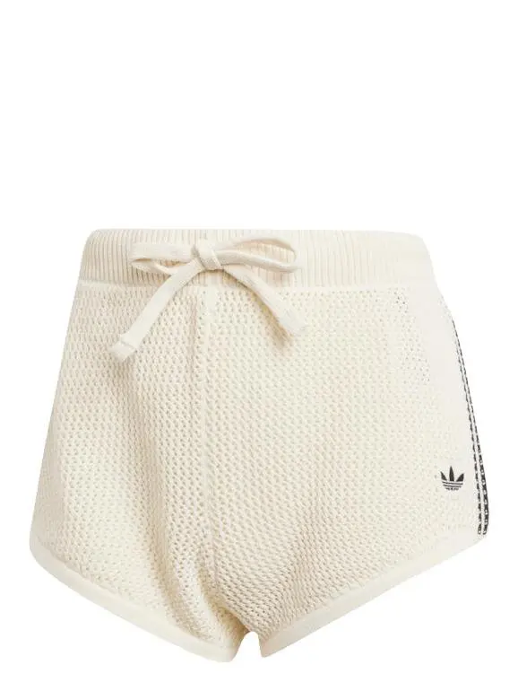 Adidas Crochet Sprinter Shorts - Wonder White