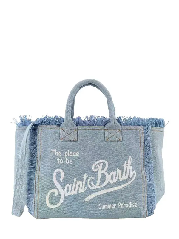 MC2 SAINT BARTH Logo-print Tote Bag - Blue