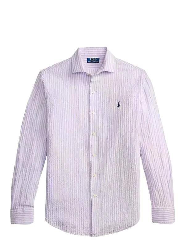 Polo Ralph Lauren Striped Seersucker Shirt - Purple