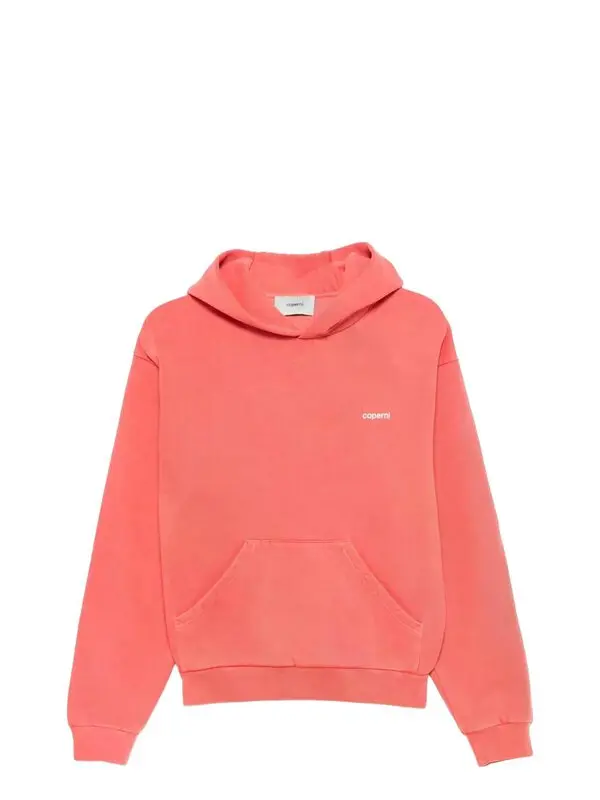 Coperni Logo Print Horn Hoodie - Red