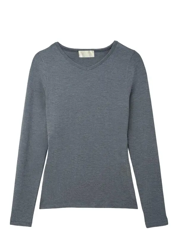 WAKAKUU Top Zoe Modal - Grey Melange