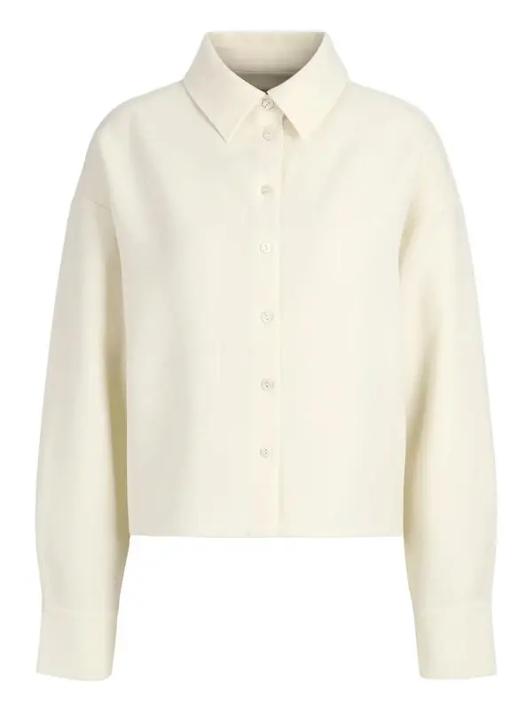 Almada Label Shirt Fawn Crepe - Cream