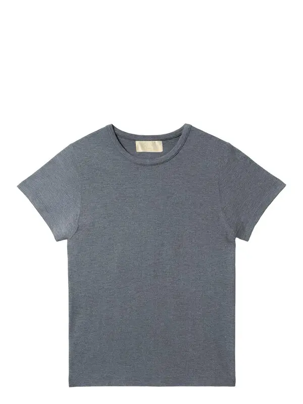 WAKAKUU T-shirt Baby Tee Modal - Grey Melange
