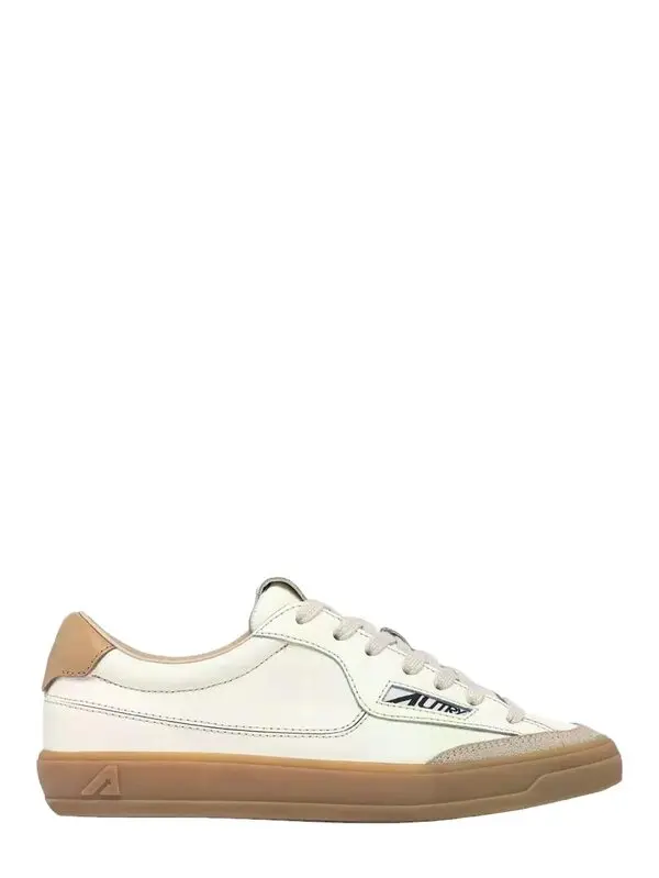 AUTRY Windscape Logo-patch Leather Sneakers - Neutrals