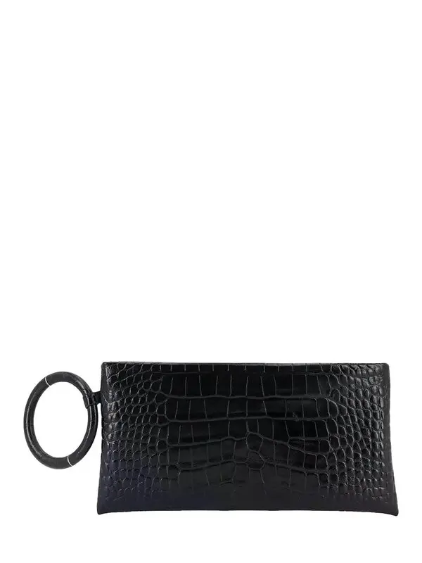 TOM FORD Ring-handle Clutch - Black