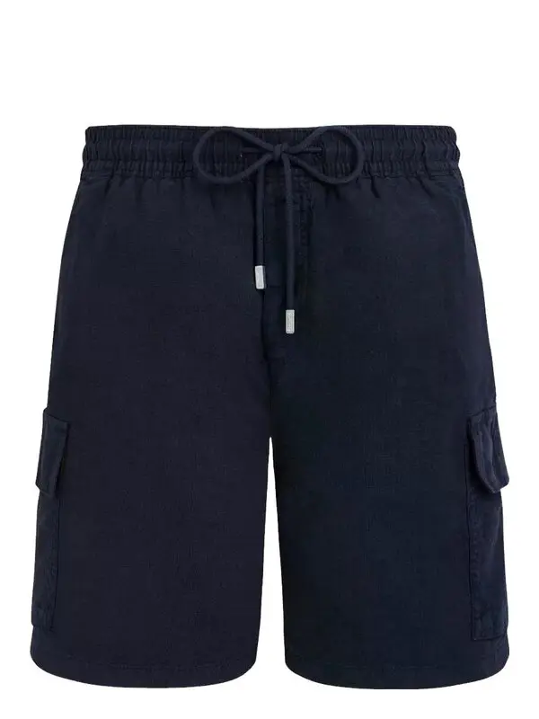 Vilebrequin Linen Cargo Shorts - Blue