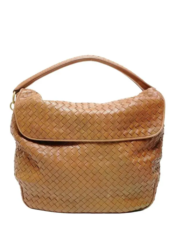 Bottega Veneta 2000-2010s Intrecciato Shoulder Bag - Neutrals