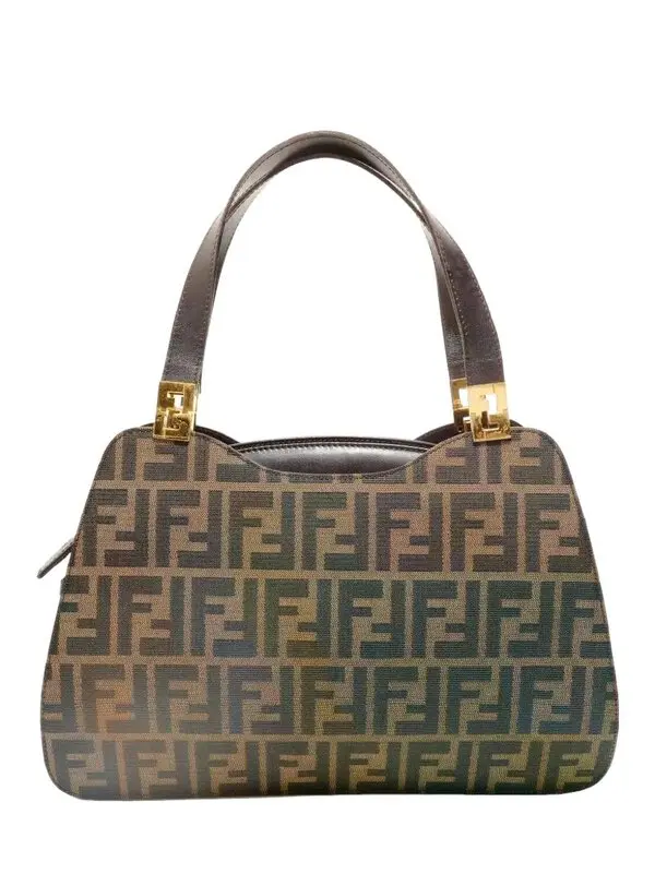 Fendi 1990-2010 Zucca Handbag - Neutrals