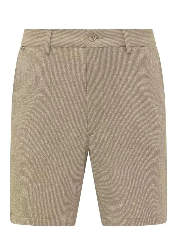BOSS Textured Regular Fit Shorts - Neutrals