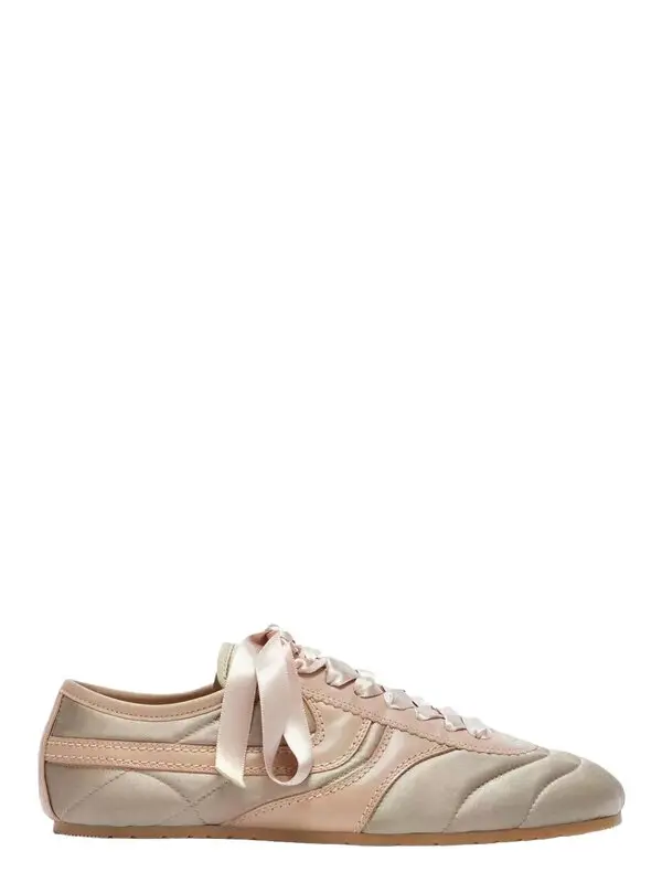 Dries Van Noten Quilted Satin Sneakers - Neutrals