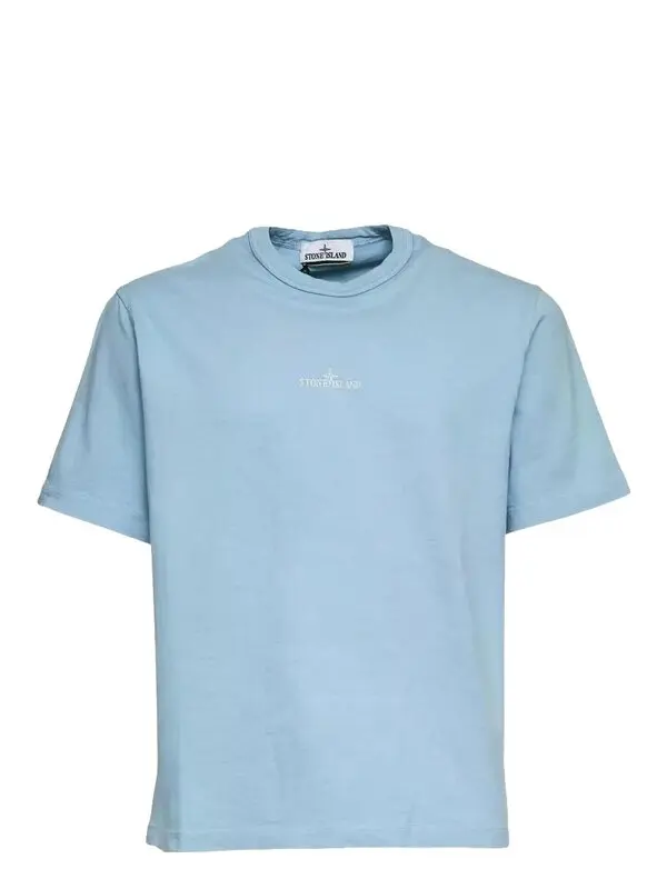 Stone Island Logo-embroidered T-shirt - Blue