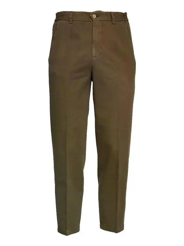 BRIGLIA 1949 Portofino Drawstring Trousers - Brown