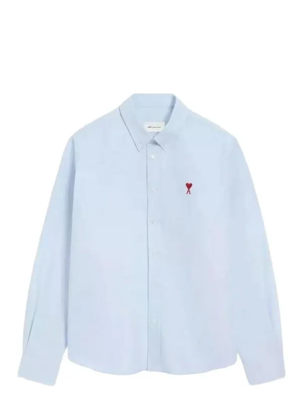 Ami De Coeur Embroidery Shirt - Blue