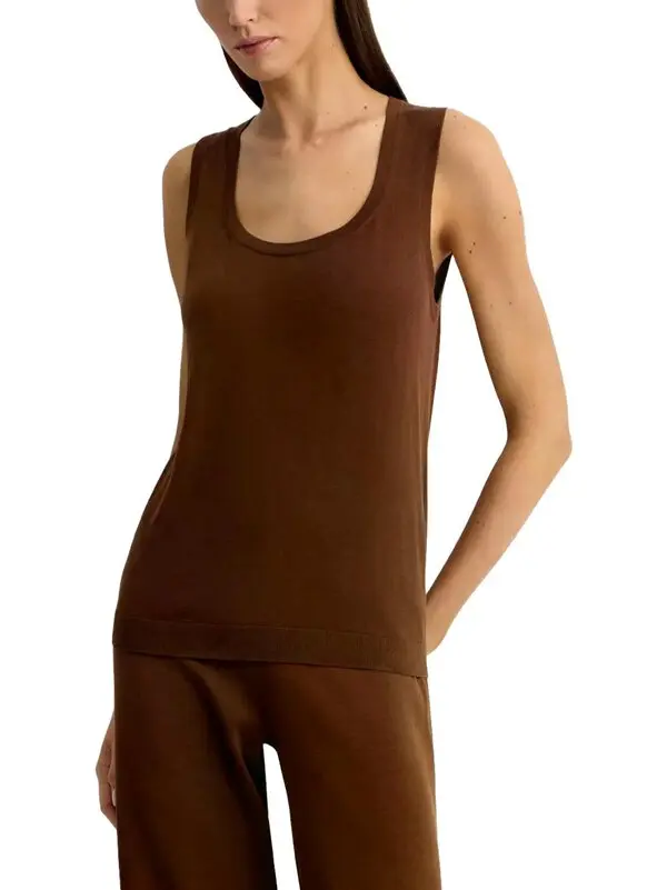 12 STOREEZ Tank Top - Brown