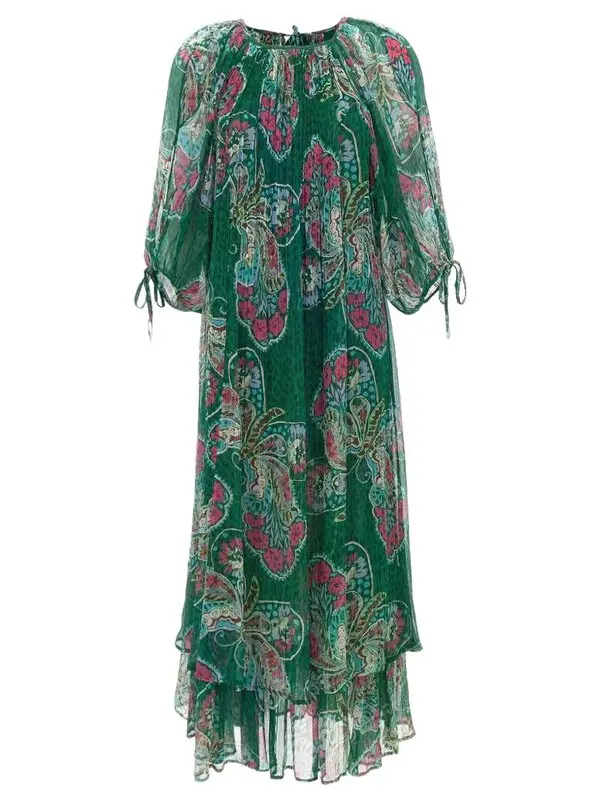 Rixo Hayden Floral-print Dress - Green