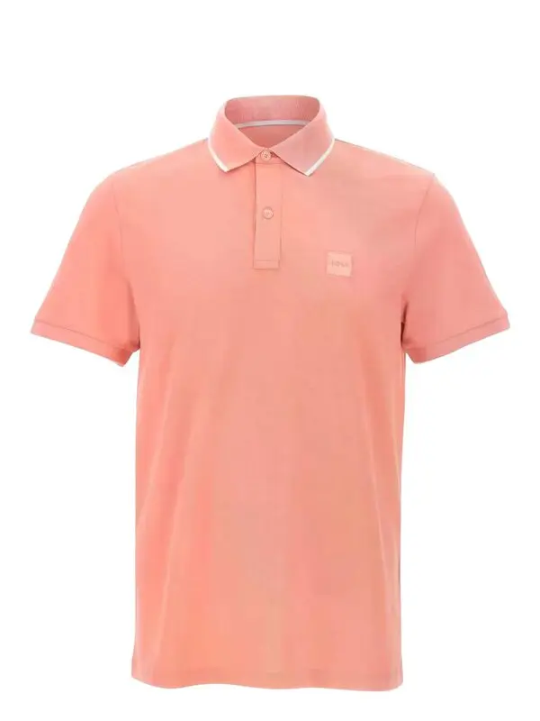 BOSS Cotton Polo Shirt - Pink