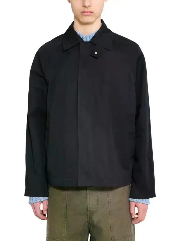 SUNFLOWER Raglan-sleeve Coat - Black