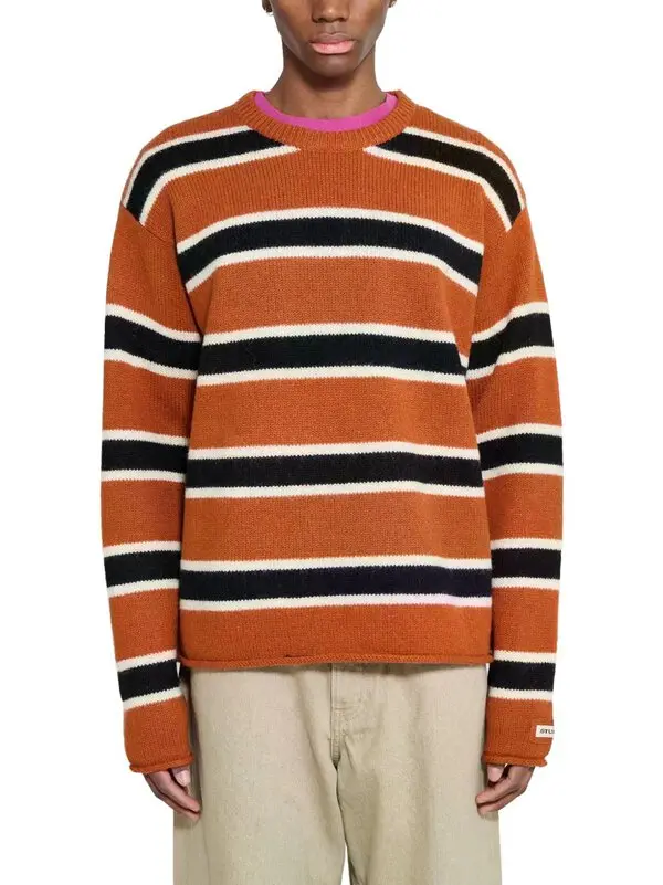 StÜssy Striped Wool Sweater - Orange