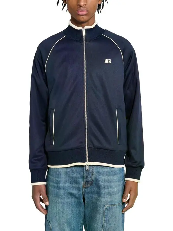 WALES BONNER Motion Mesh-paneled Track Jacket - Blue