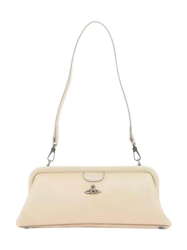 VIVIENNE WESTWOOD Jane Frame Orb Shoulder Bag - Neutrals