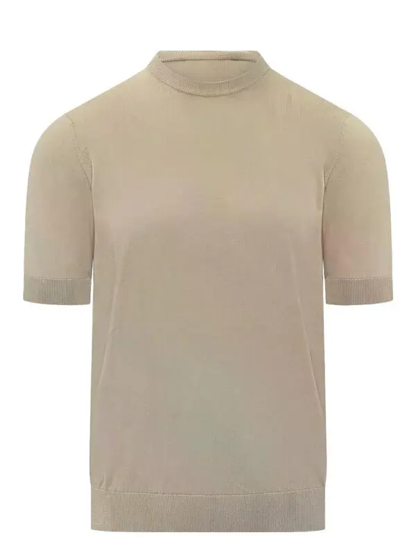 FILIPPO DE LAURENTIIS Short-sleeve Sweater - Neutrals
