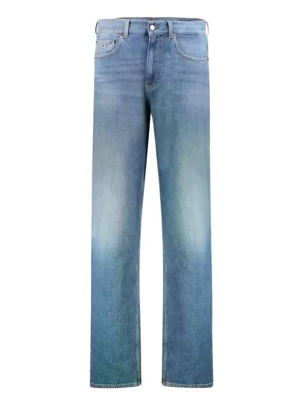 Tommy Hilfiger Faded-effect Regular-fit Denim Jeans - Blue