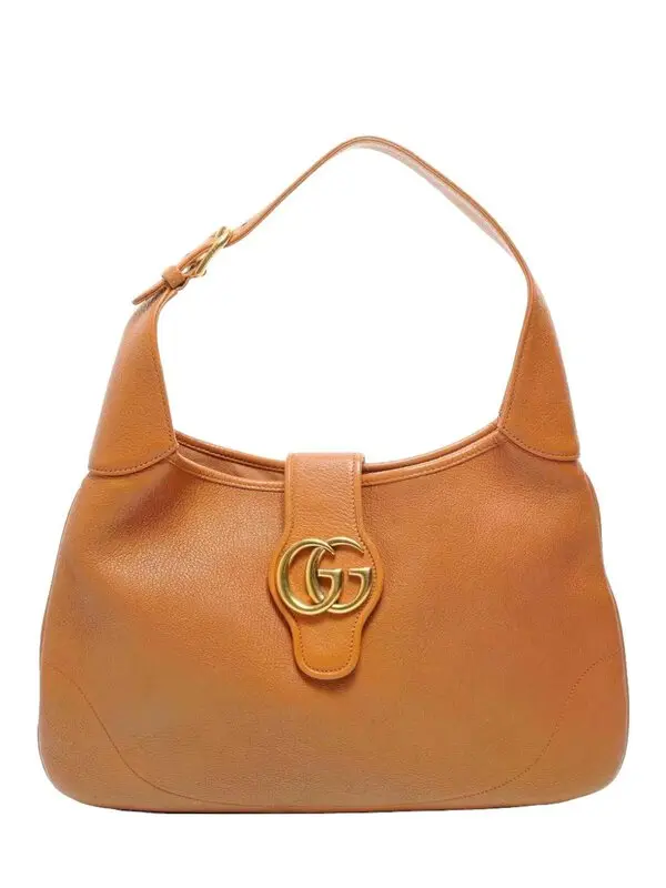 Gucci Double G Aphrodite Shoulder Bag - Brown