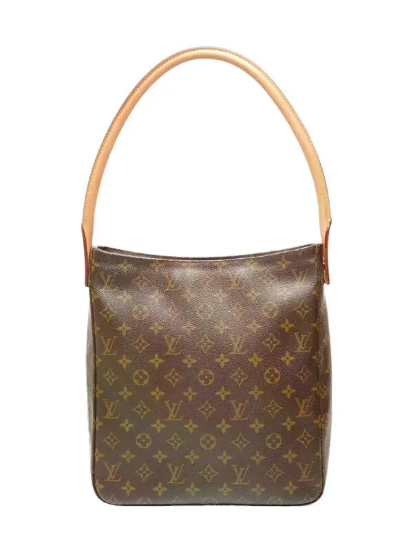 LOUIS VUITTON 2002 Monogram Looping Gm Shoulder Bag - Brown