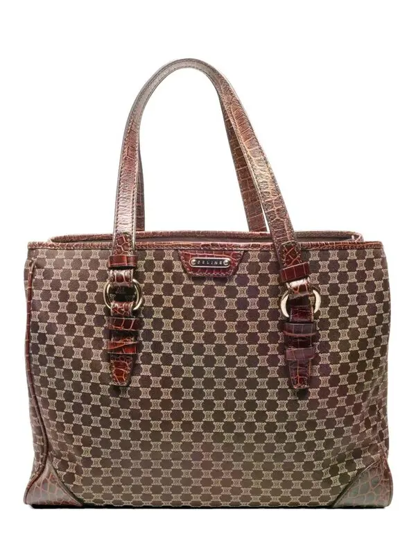 Celine Macadam Canvas Tote Bag - Brown