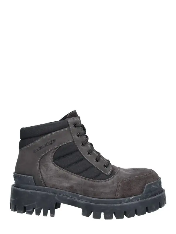 Balenciaga Combat Strike Boots - Brown
