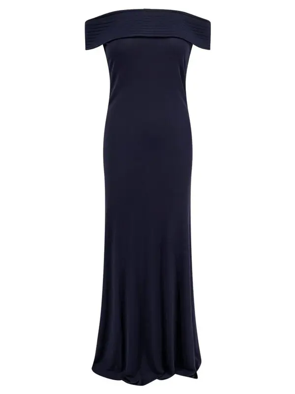 Alaïa Jersey Bandeau Dress - Blue