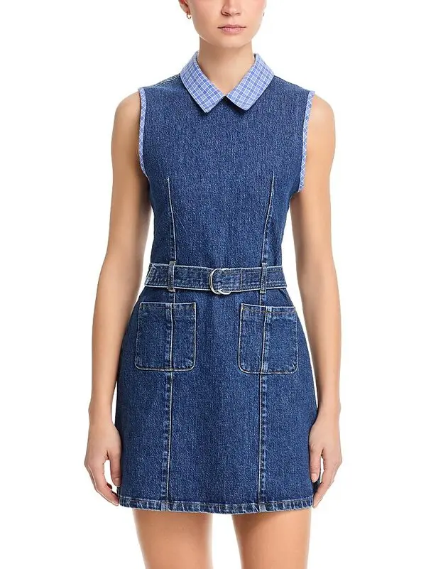 Cinq À Sept Kyra Denim Mini Dress - Bleu Crush/ultramarine