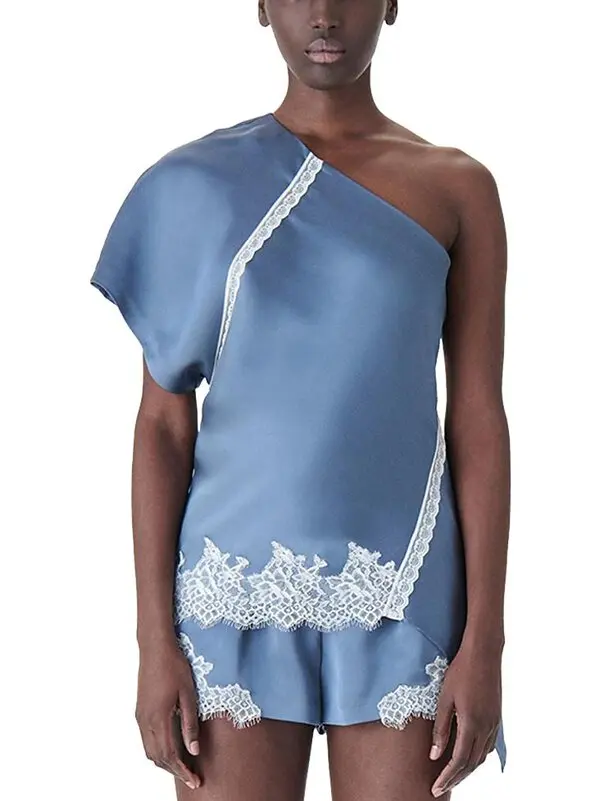 IRO PARIS Topazi Asymmetrical Top - Storm Blue