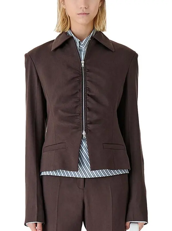 IRO PARIS Helvina Jacket - Dark Brown