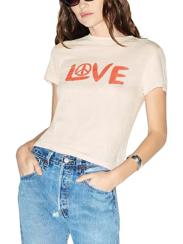 RE/DONE Classic Crewneck Tee - Pink Salt