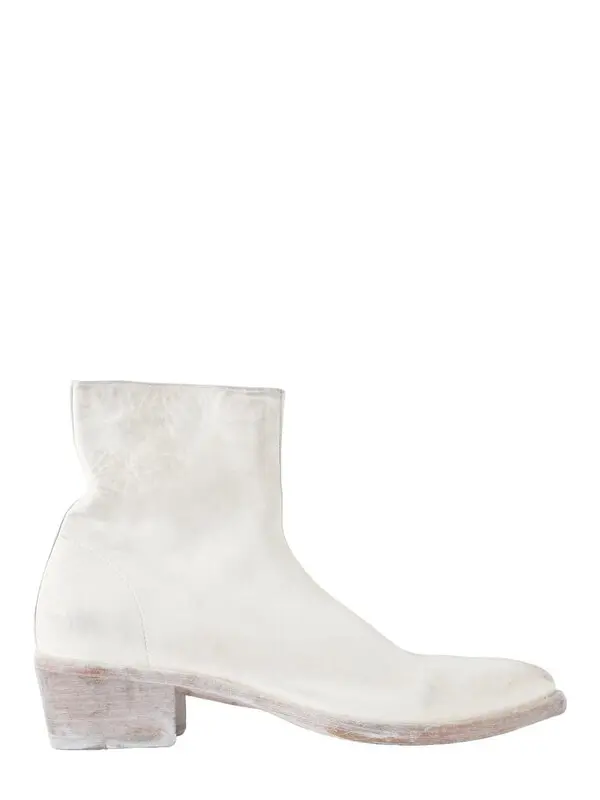 424 Leather Pointed-toe Boots - White